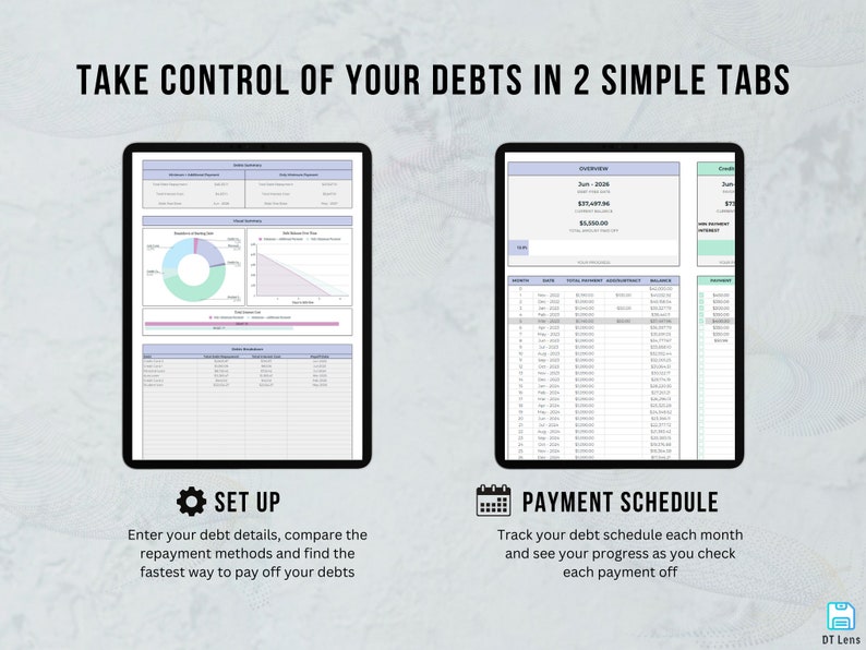 Smart Debt Tracker, Snowball Calculator Spreadsheet, Debt Repayment ...