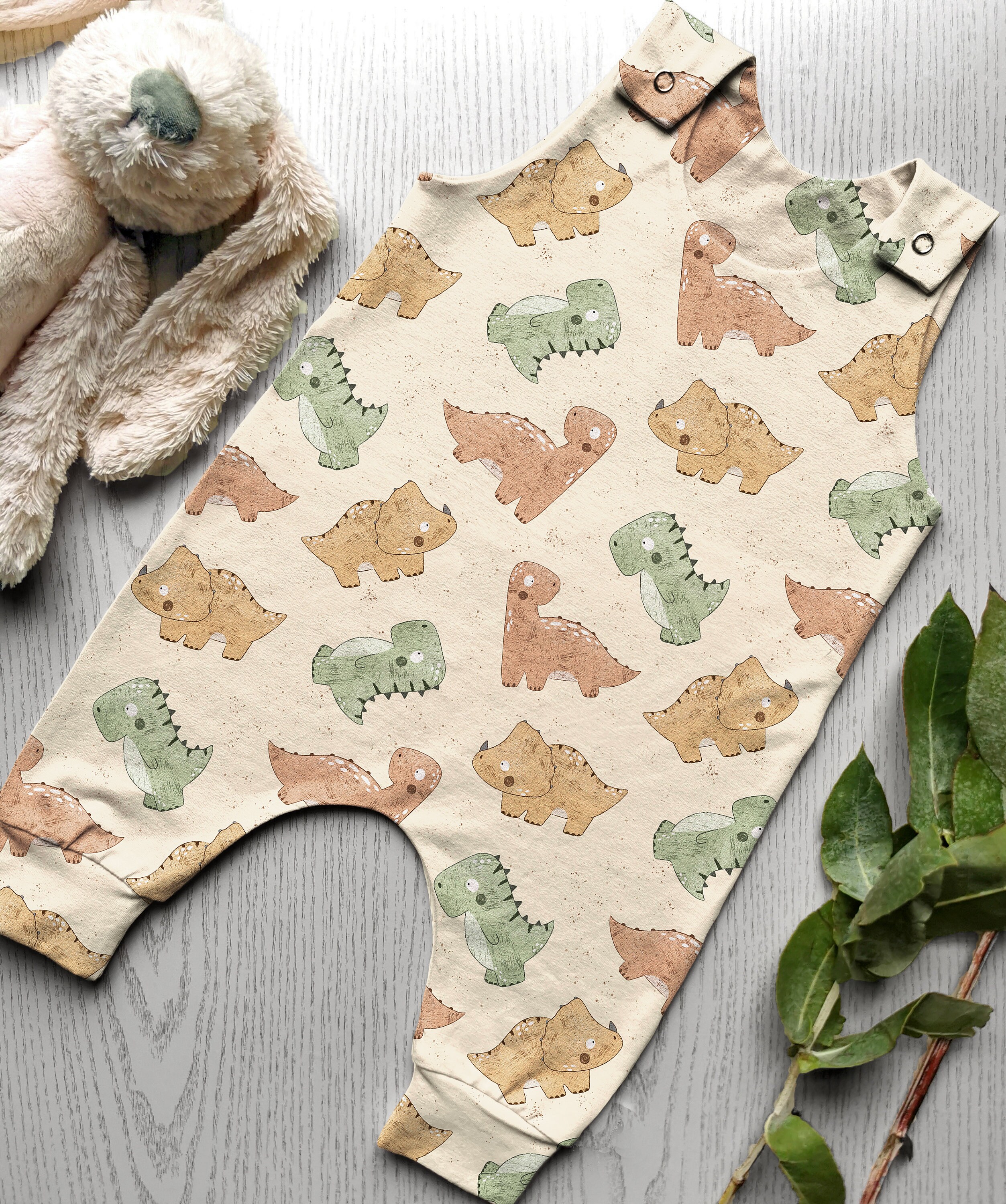 Cute Boho Dinosaur Seamless Pattern Design File, T Rex Fabric Design ...