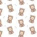 Bedtime Bear Seamless Pattern, Teddy Fabric Design, Baby Seamless ...