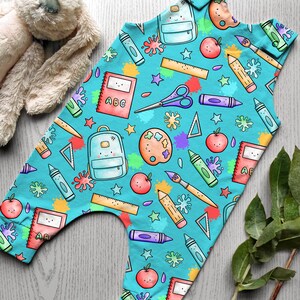 Hand Drawn Back to School ABC Seamless Pattern Digital File, Book ...