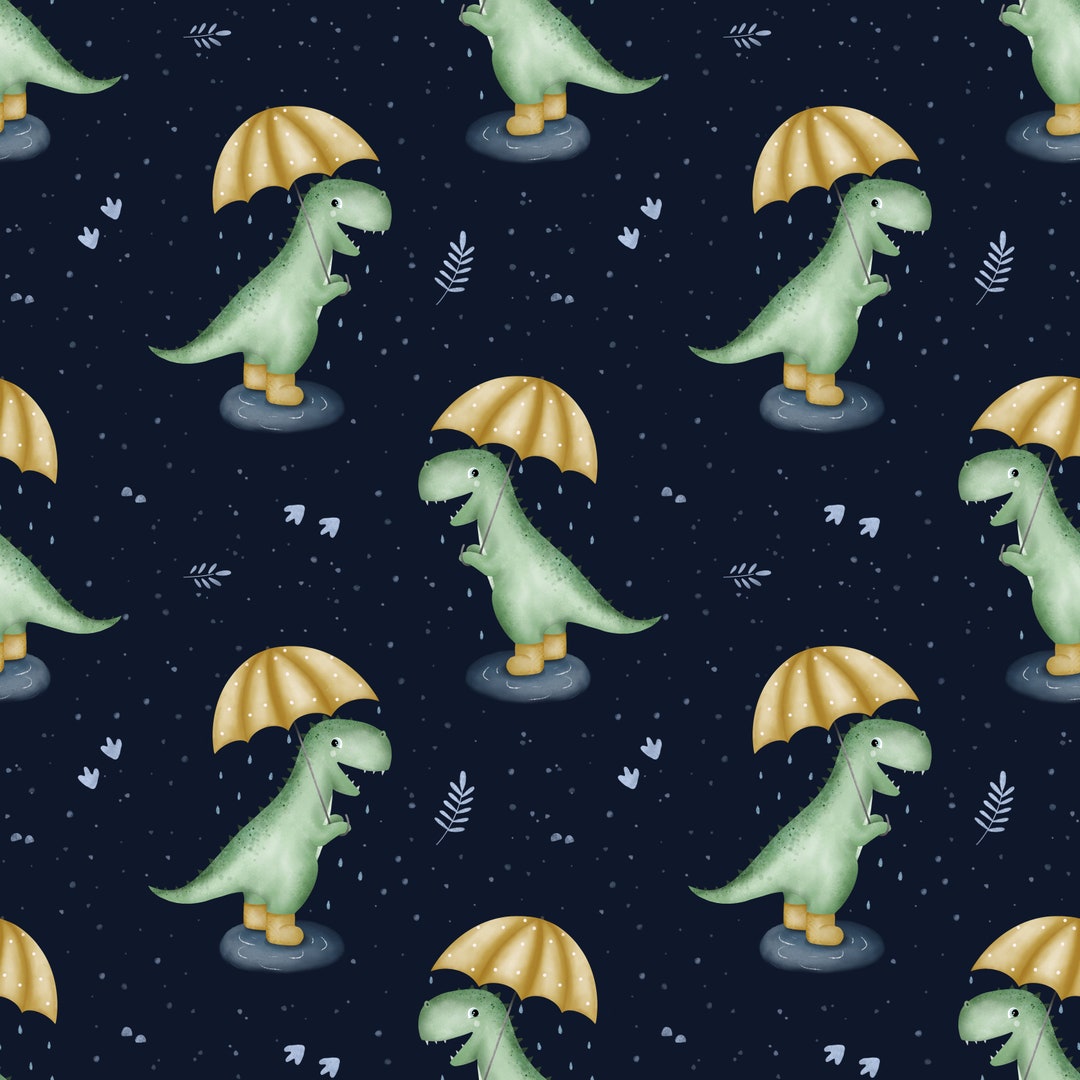 Dinosaur Seamless Pattern, T Rex Fabric Design, Baby Seamless Pattern ...