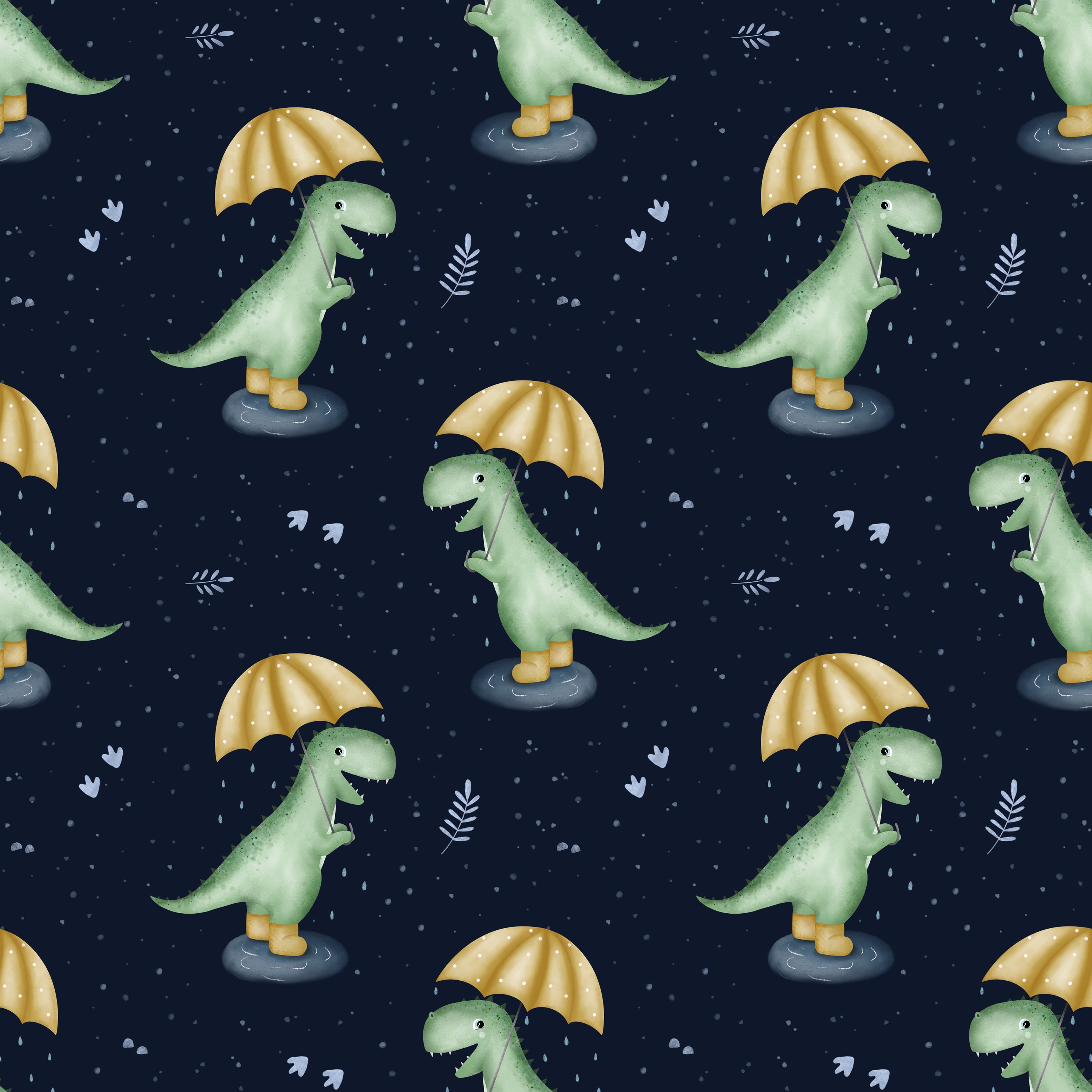 Dinosaur Seamless Pattern, T Rex Fabric Design, Baby Seamless Pattern ...