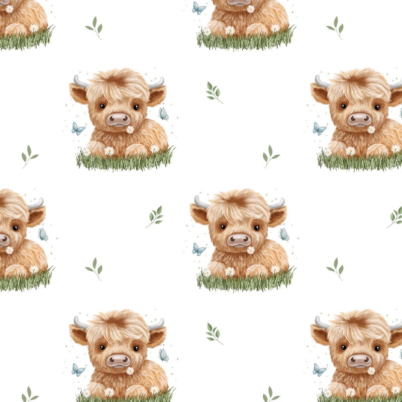 Highland Cow Fabric - Etsy