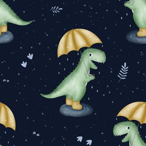 Dinosaur Seamless Pattern, T Rex Fabric Design, Baby Seamless Pattern ...