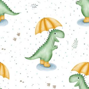 Dinosaur Seamless Pattern, T Rex Fabric Design, Baby Seamless Pattern ...