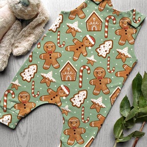 Gingerbread Man Seamless Pattern, Christmas Fabric Design, Kids ...