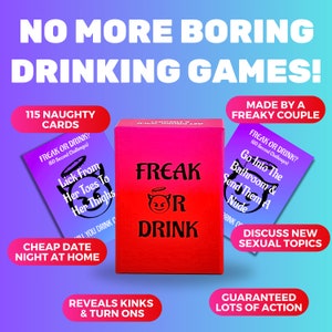 Freak or Drink - the Freakiest Couple Drinking Game Perfect Couple ...