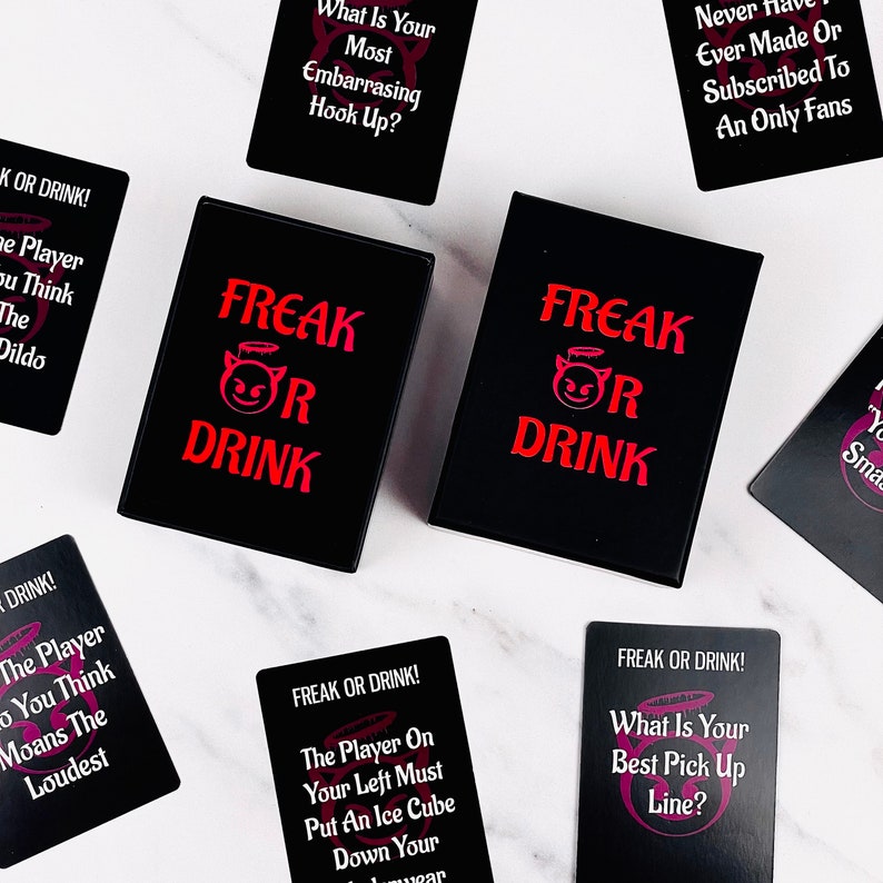 Freak or Drink the Naughtiest Group Adult Drinking Game for Friends ...