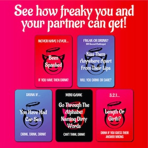 Freak or Drink the Freakiest Couple Drinking Game Perfect Couple Gifts ...