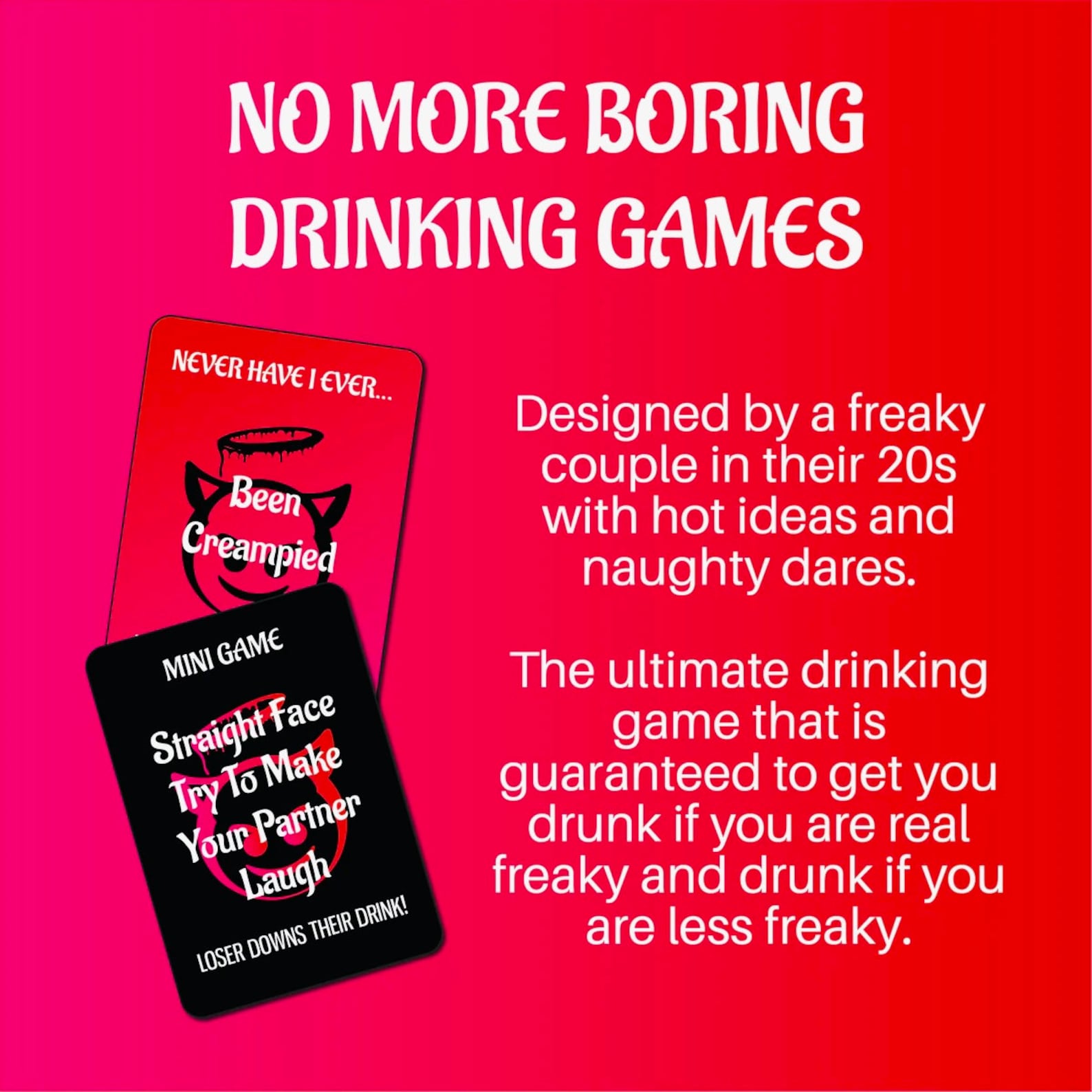 Freak or Drink the Freakiest Couple Drinking Game Perfect Couple Gifts ...