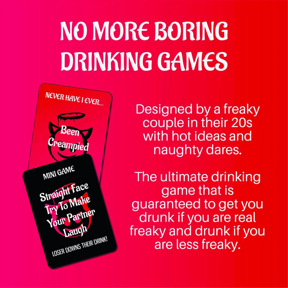 Freak or Drink the Freakiest Couple Drinking Game Perfect Couple Gifts ...