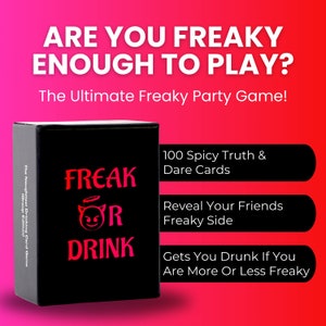 Freak or Drink - the Naughtiest Group Adult Drinking Game for Friends ...