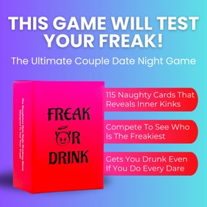 Freak or Drink - the Freakiest Couple Drinking Game Perfect Couple ...