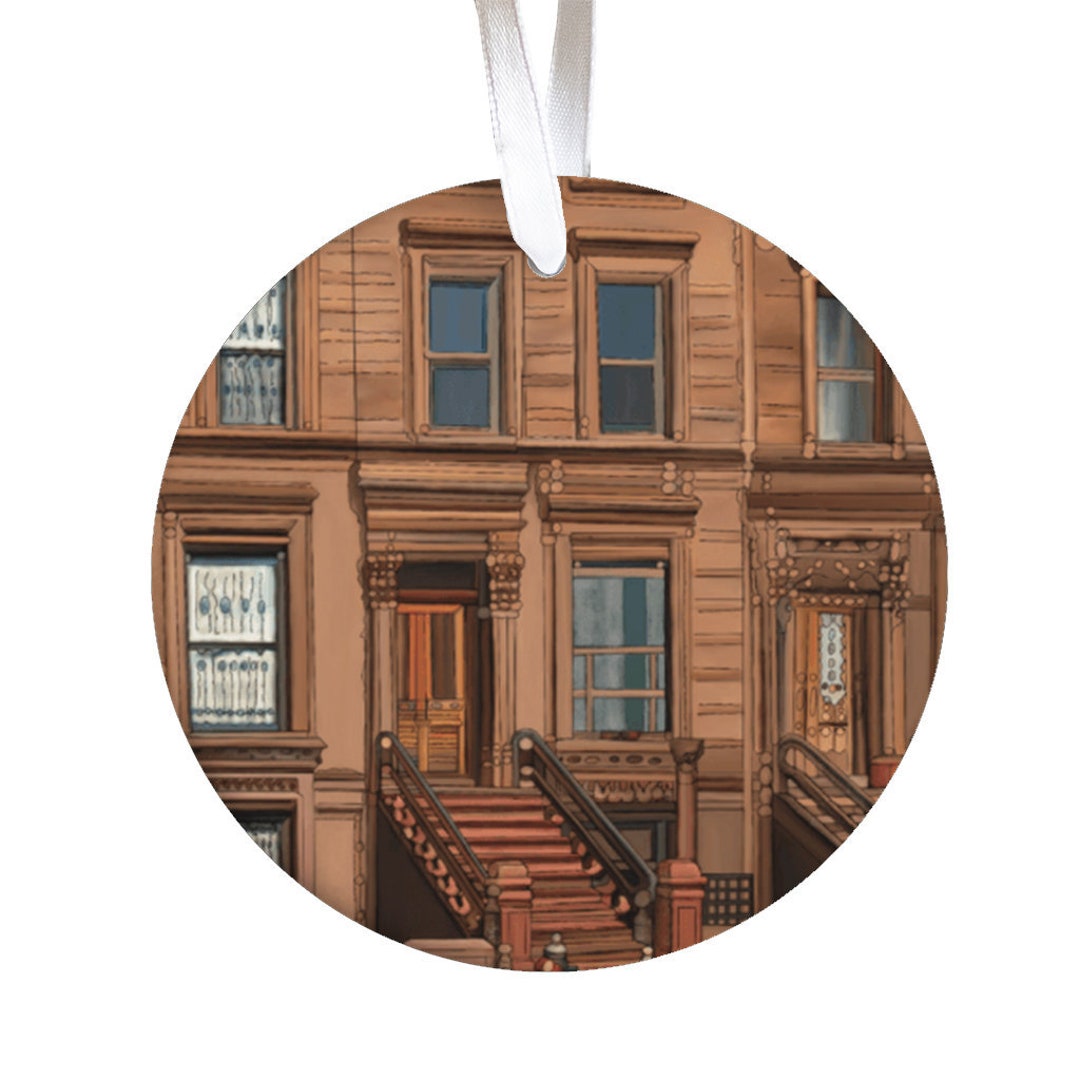 NEW YORK City Brownstone Christmas Ornament,new York Arty Xmas Gift,new ...