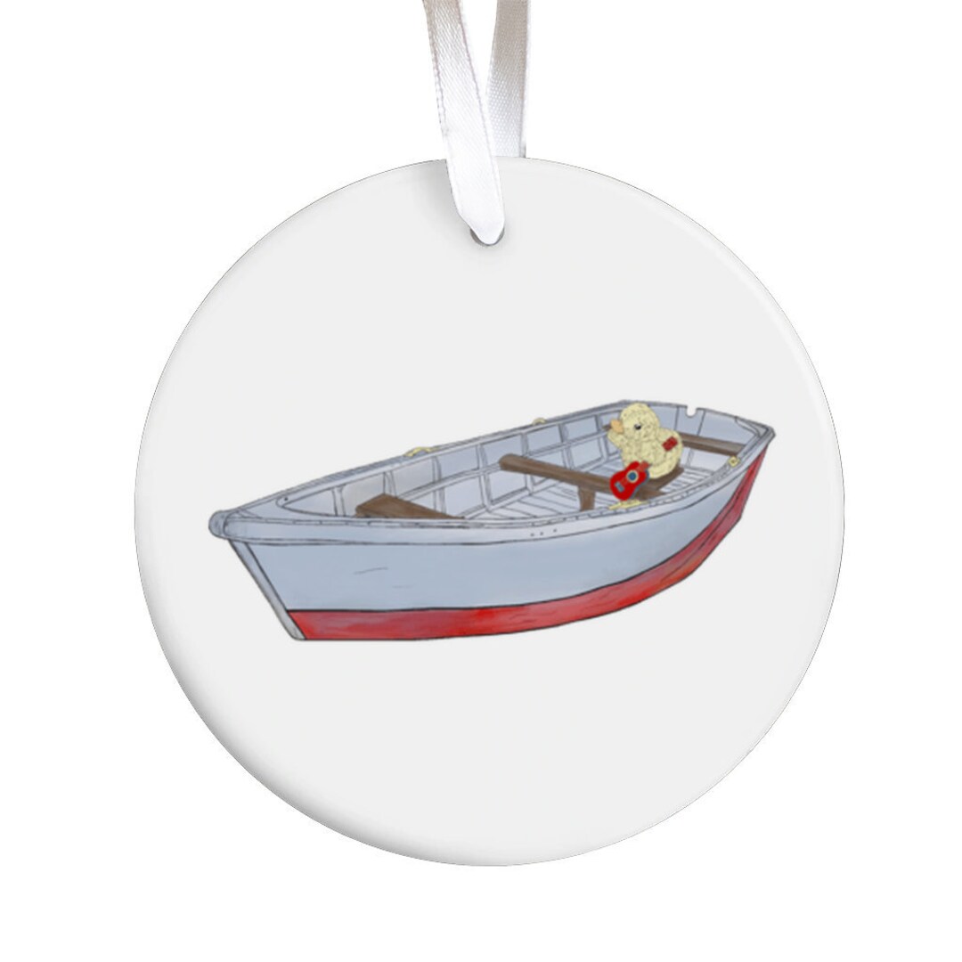 UKULELE DORY Duck Maine Boat Christmas Ornament-original Artwork by ...