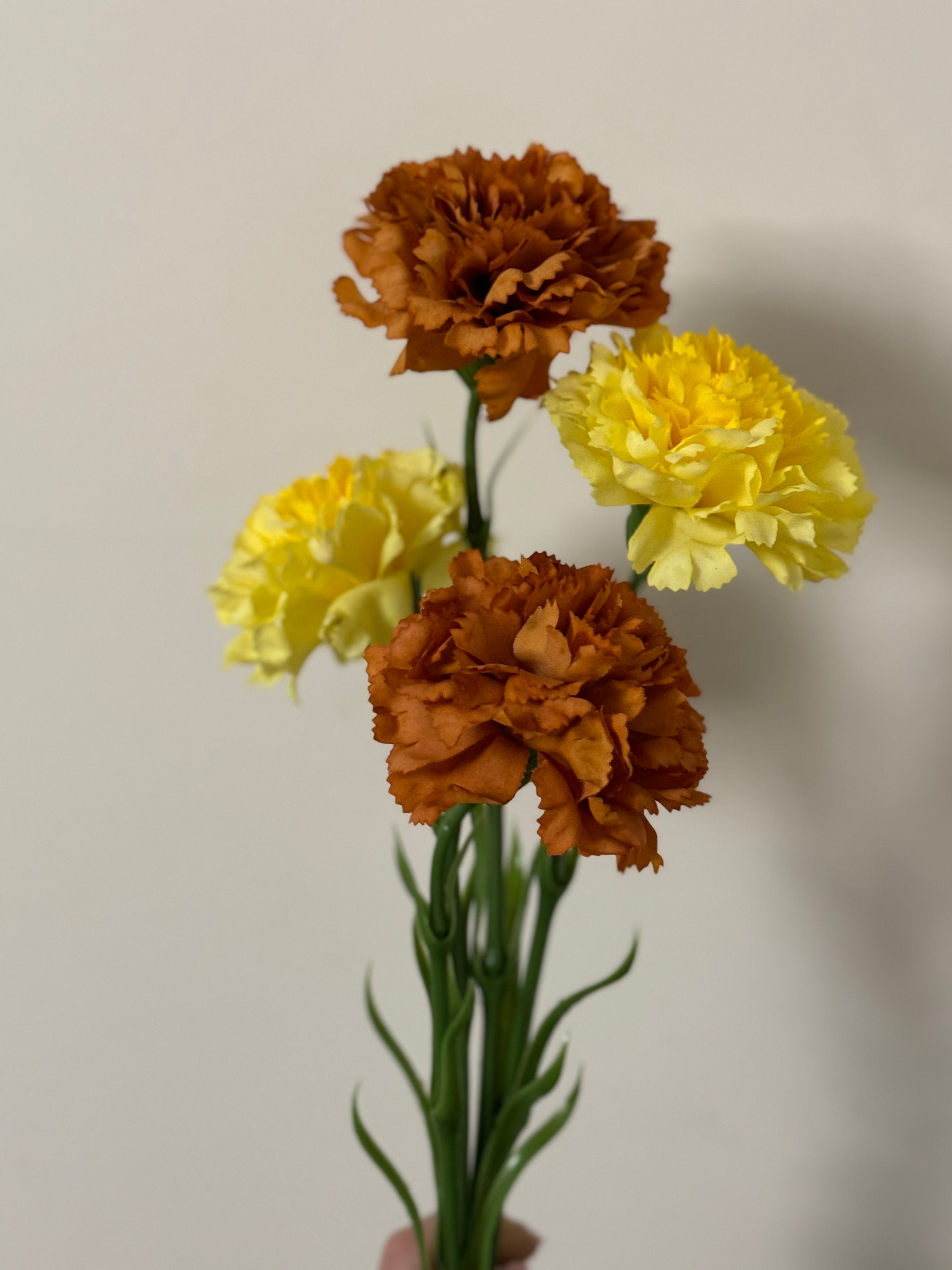 Real Touch Carnation Single Stem Artificial Flower - Etsy