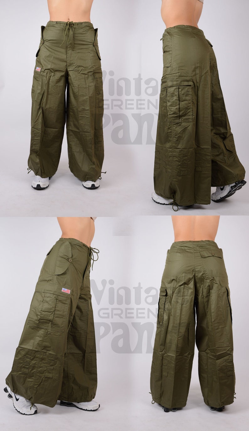 Vintage UFO Wideleg Parachutepant Y2k - Etsy