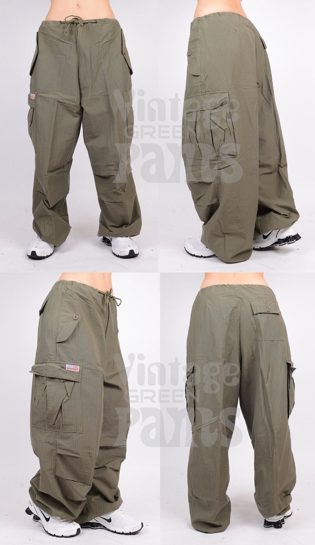 Vintage Oversized Cargo Parachute Pant 83790_09 - Etsy