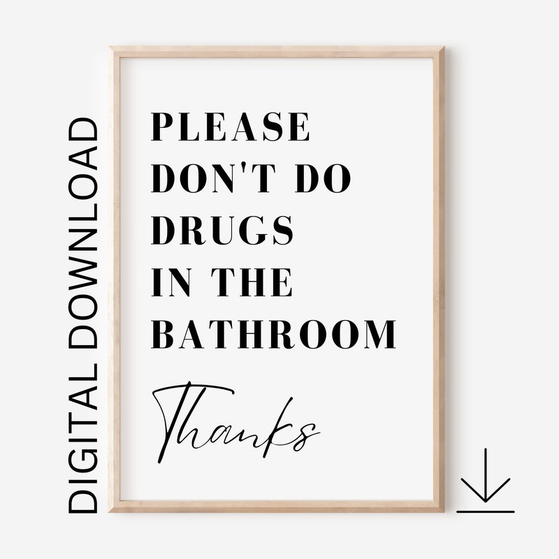 Dont Do Drugs Poster - Etsy