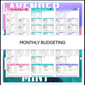 Budget Planner Printable, Finance Planner, Monthly Budget, Weekly ...