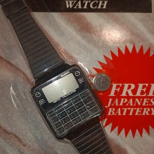 Vintage New Old Stock 1980s Plustron LCD 8 Digit Calculator Watch. - Etsy