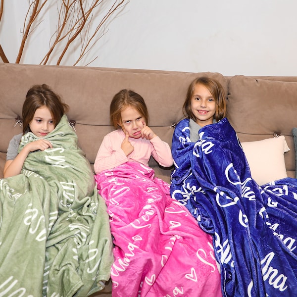 Personalized Kids Blankets With Name - Etsy
