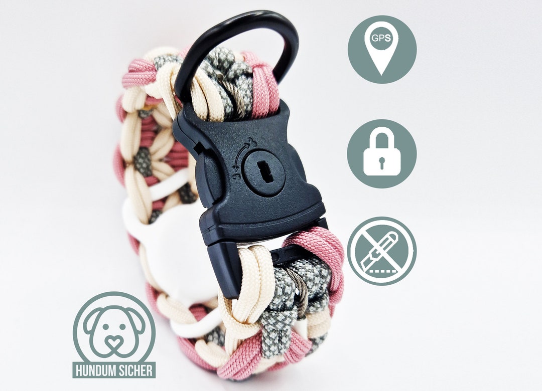 GPS Tracker Dog Collar | Hidden Apple AirTag Holder | Optional Anti ...