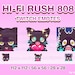 Hi-fi Rush 808 Cat Set of 3 Emotes for Streaming on Twitch, Youtube ...
