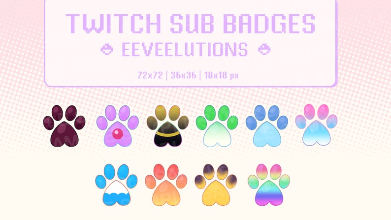 Eeveelution Streaming Package - 4 Scenes, 2 Overlays, 4 Emotes, 10 Sub ...