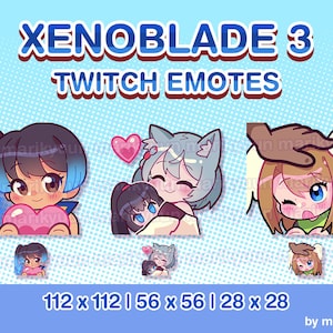 Xenoblade Chronicles 3 - Set of 3 Emotes for Streaming on Twitch ...