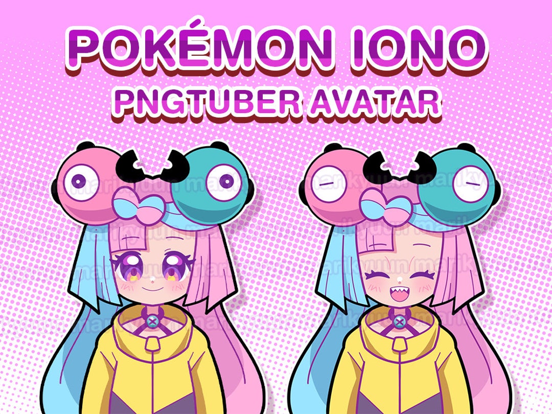 Pokémon Iono Zone P2U PNGTuber Avatar para streaming en Twitch, Youtube ...