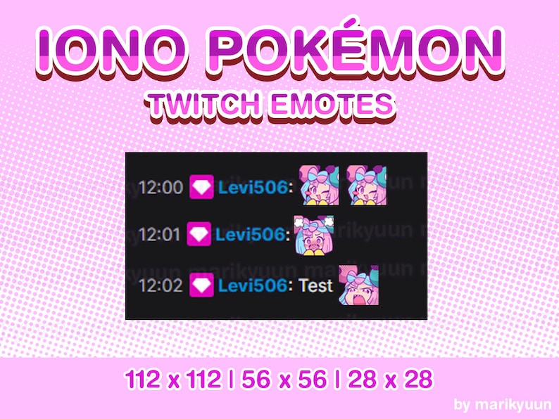 Pokémon Iono Zone - Set of 3 Emotes for Streaming on Twitch, Youtube ...