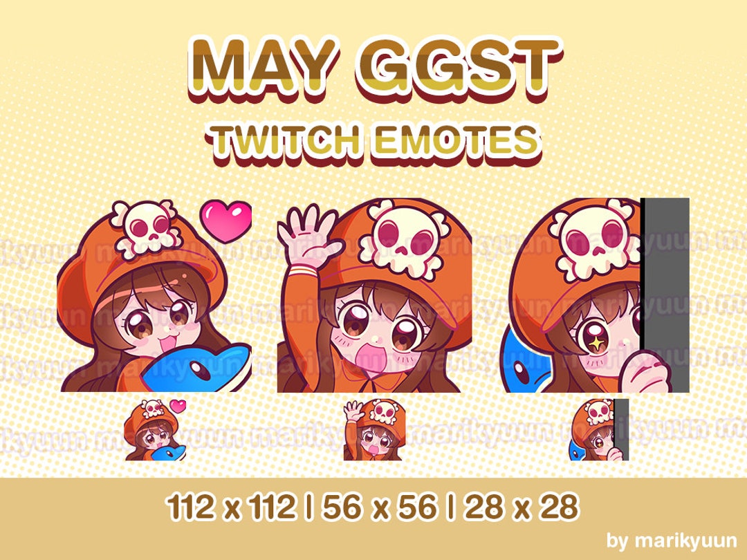 Guilty Gear Strive May - Set of 3 Emotes for Streaming on Twitch ...