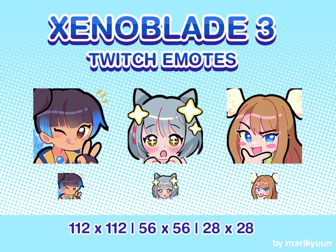Xenoblade Chronicles 3 - Set of 3 Emotes for Streaming on Twitch ...