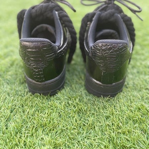 Custom ‘alligator Skin’ Air Force 1's With off White & Rope Lacing - Etsy