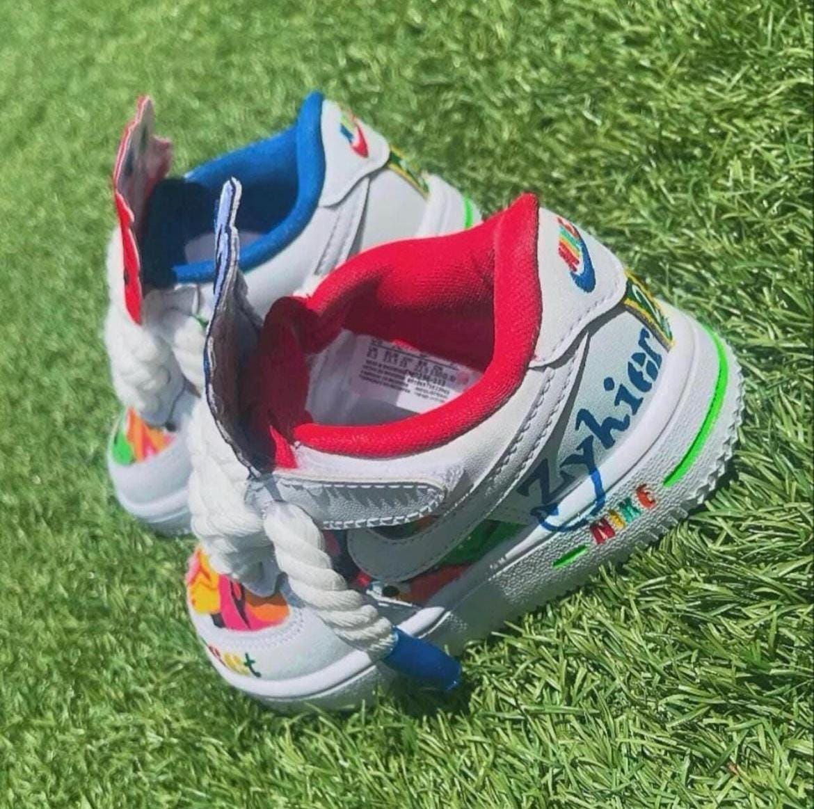 Custom Air Force 1’s With Character Patches (add Name/age/characters of ...