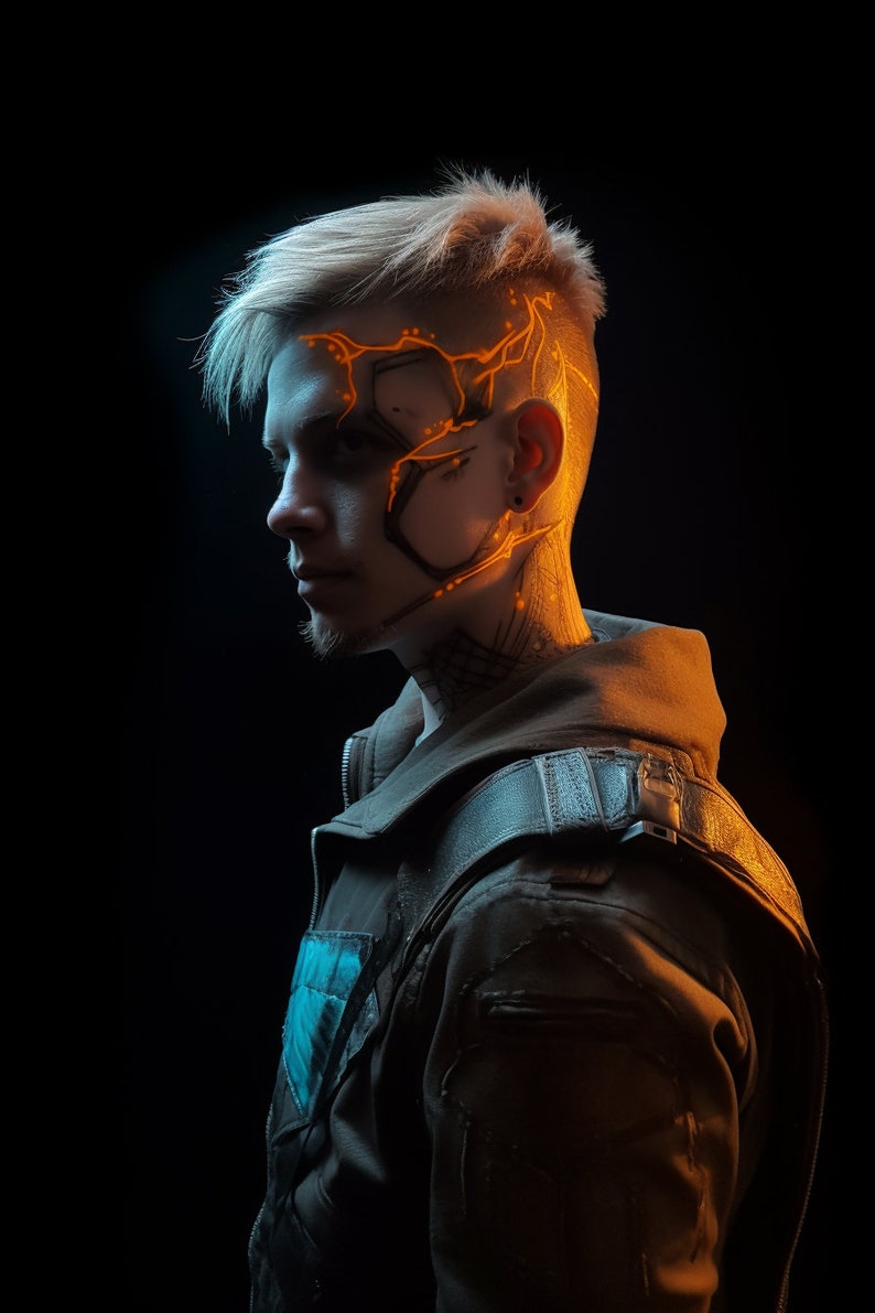 Custom Cyberpunk Character Illustrations Personalized - Etsy