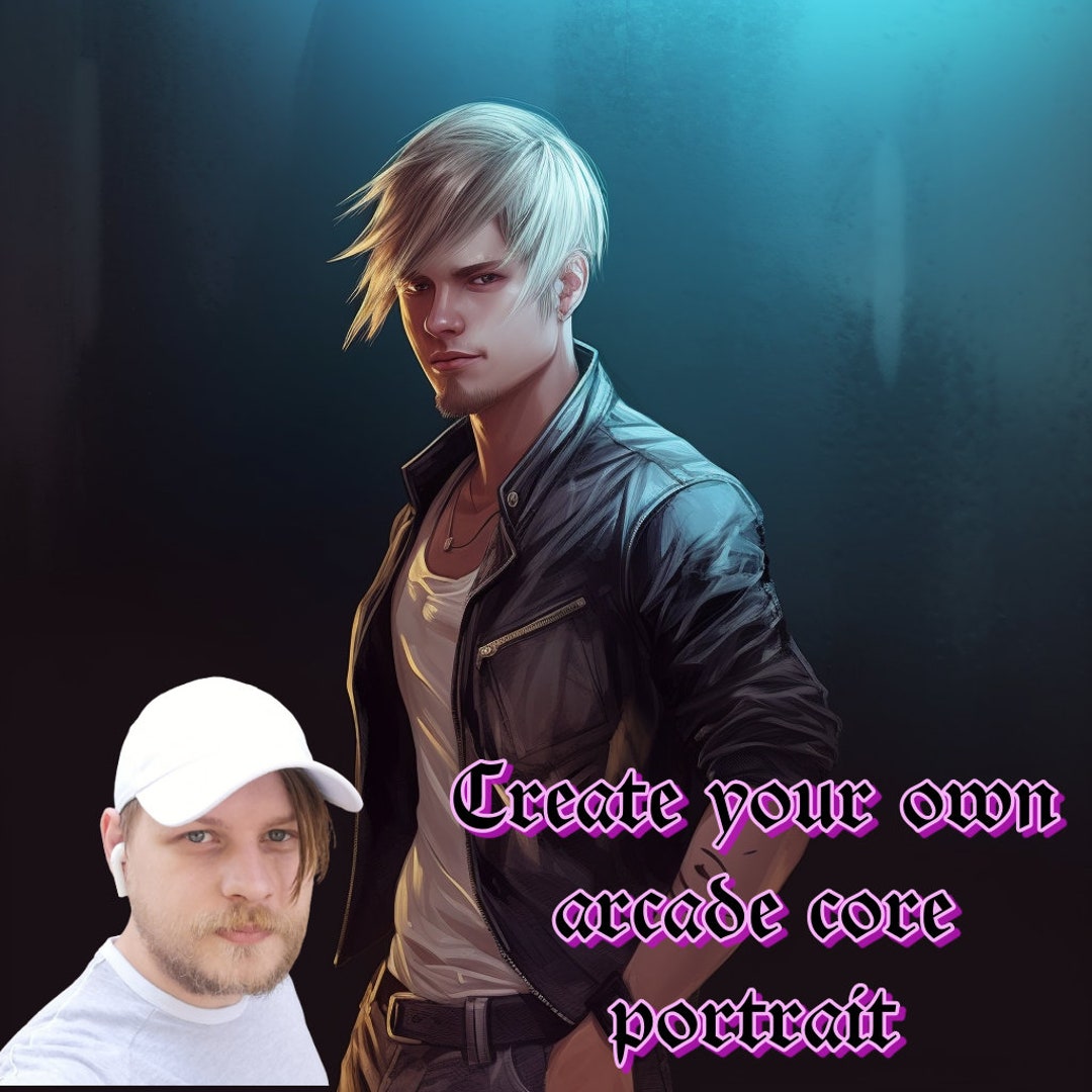 Custom Arcade Core Illustrations Retro Gaming Digital Portraits Unique ...