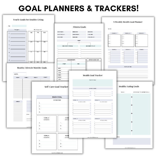 Healthy Lifestyle Planner Healthy Starter Kit Sleep Tracker - Etsy