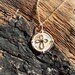Solid Gold Cross 14K, Coin Necklace, Handmade Cross Gift, Coin Handmade ...