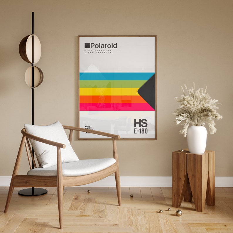 Polaroid Vhs Wall Art, 80s Vintage Movie Poster, Retro Vhs, Blockbuster ...
