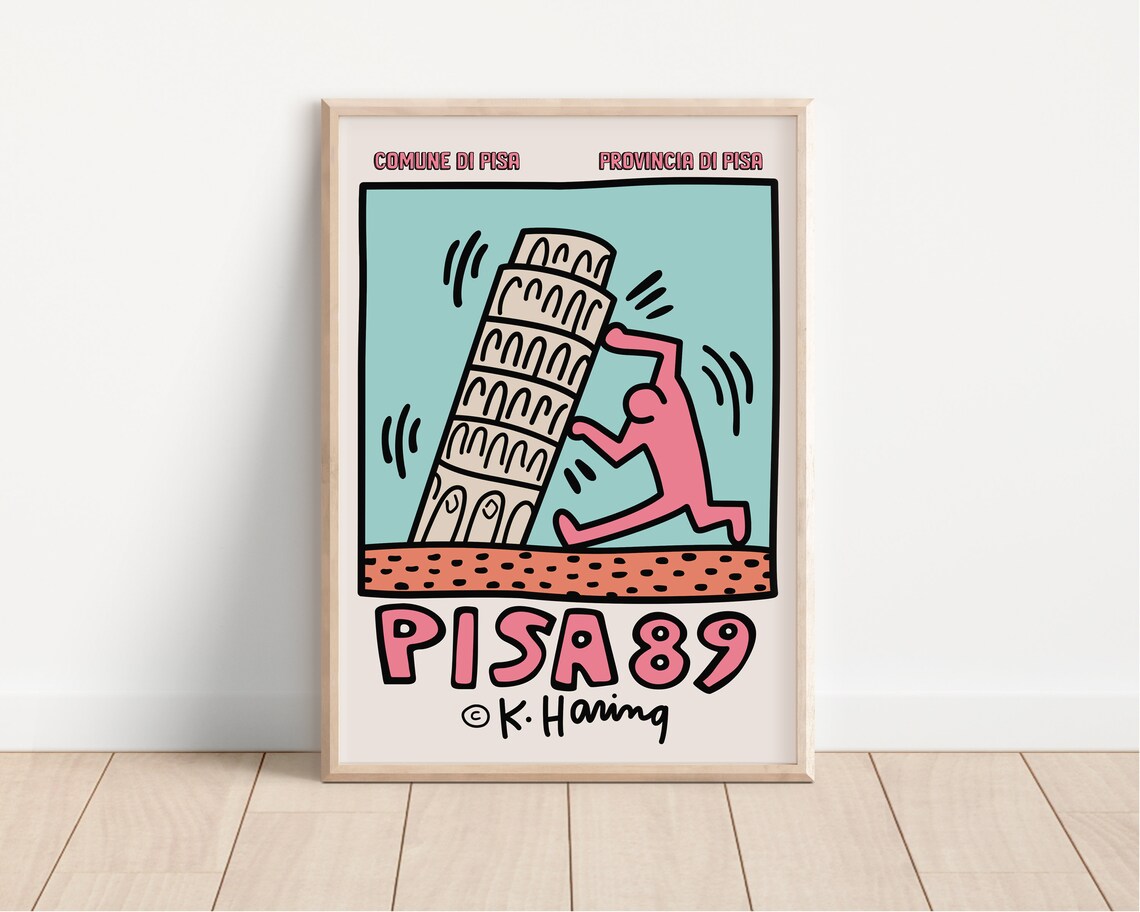 Keith Haring Poster, Pisa 89, Exhibition Poster, Keith Haring Pop Art ...