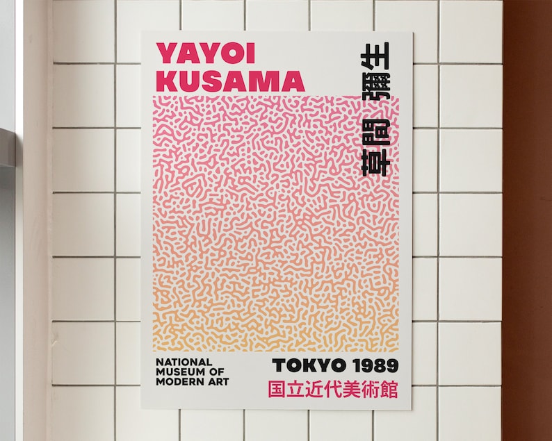 Yayoi Kusama Digital Poster, Yayoi Kusama Digital Download, Yayoi ...