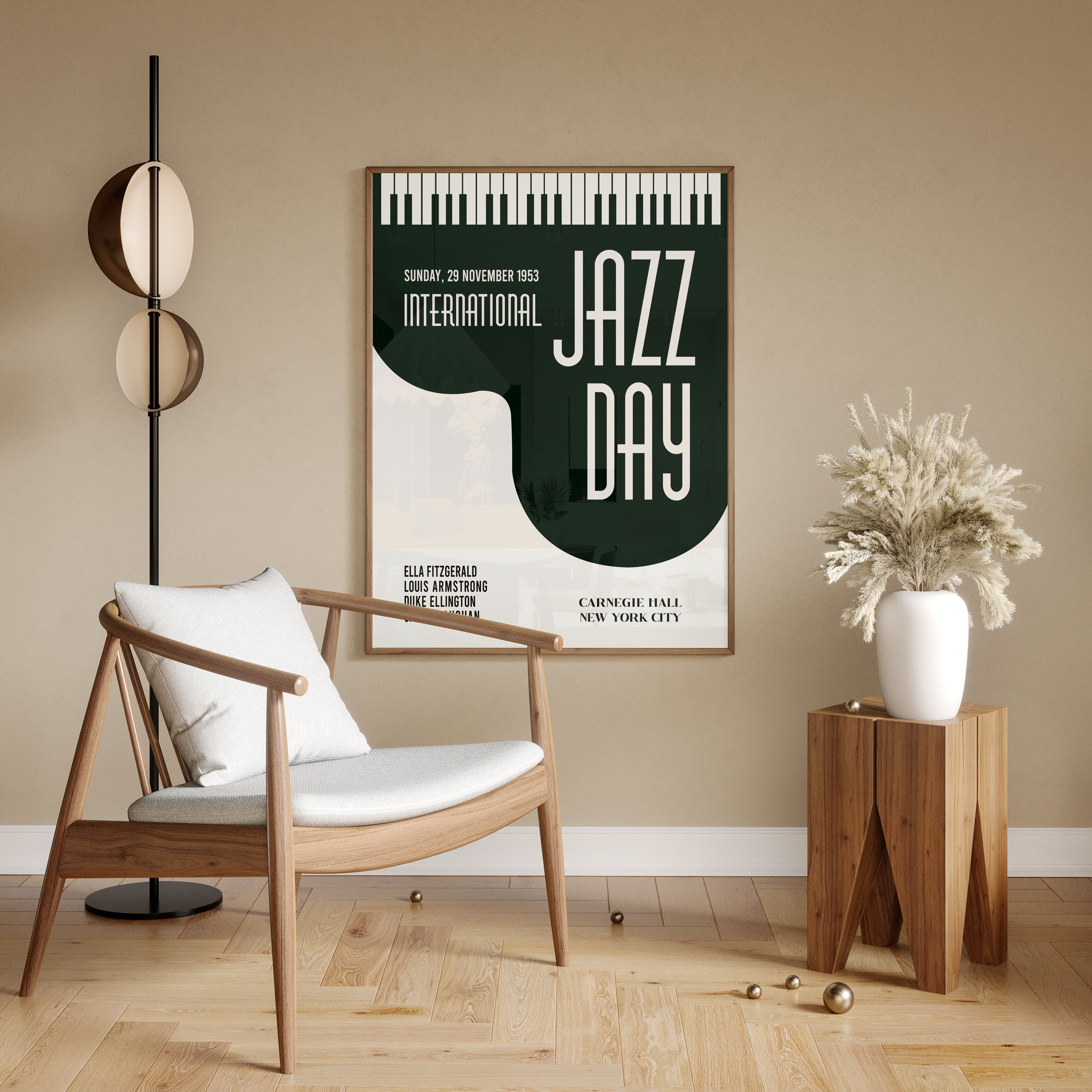 Jazz Poster, Jazz Festival Printable Wall Art, Digital Download Poster ...