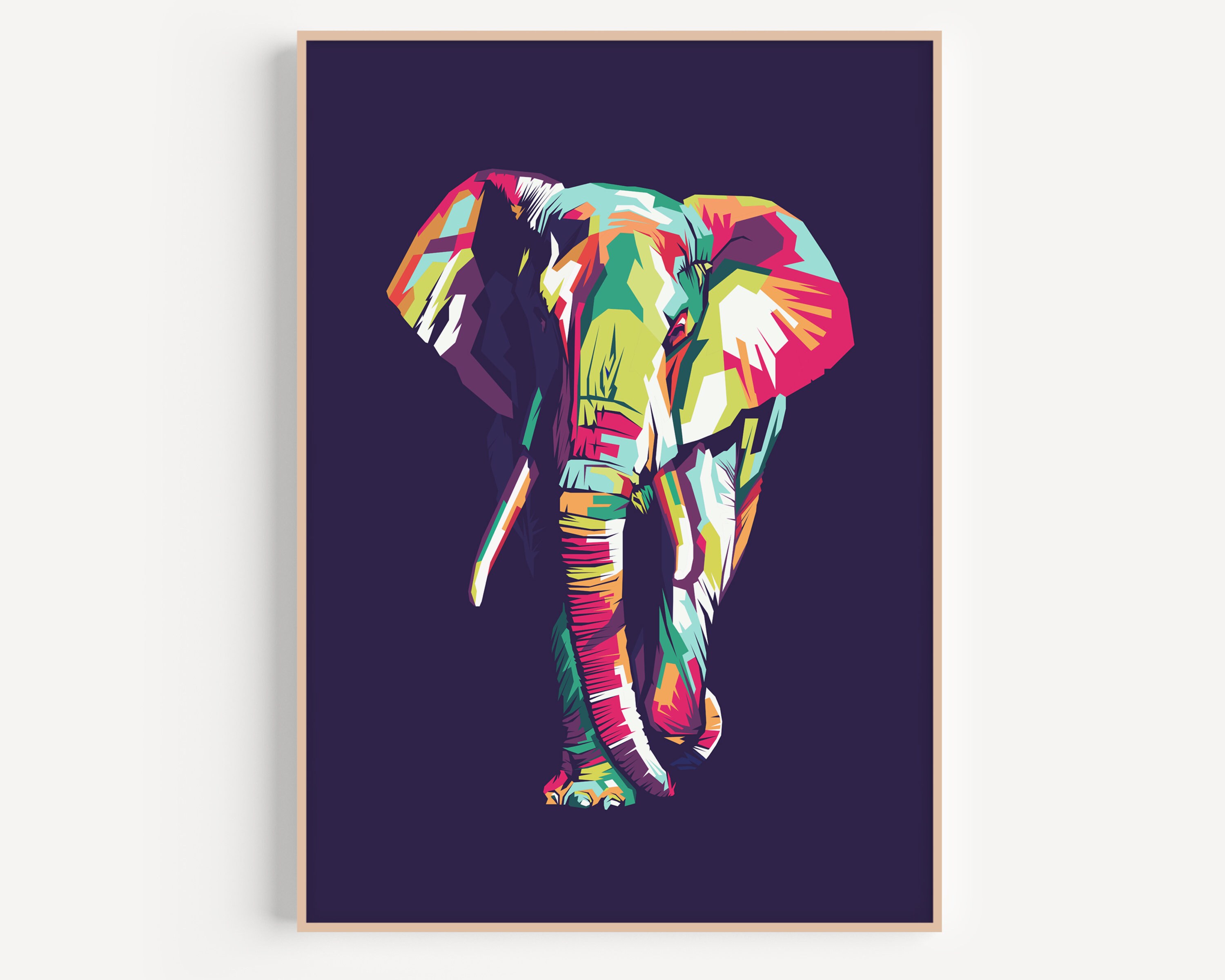 Printable Elephant Poster Elephant Wall Hangings Animal Wall - Etsy UK