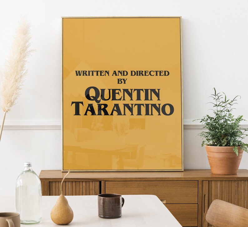 Written and Directed by Quentin Tarantino Poster, Pulp Fiction Poster ...