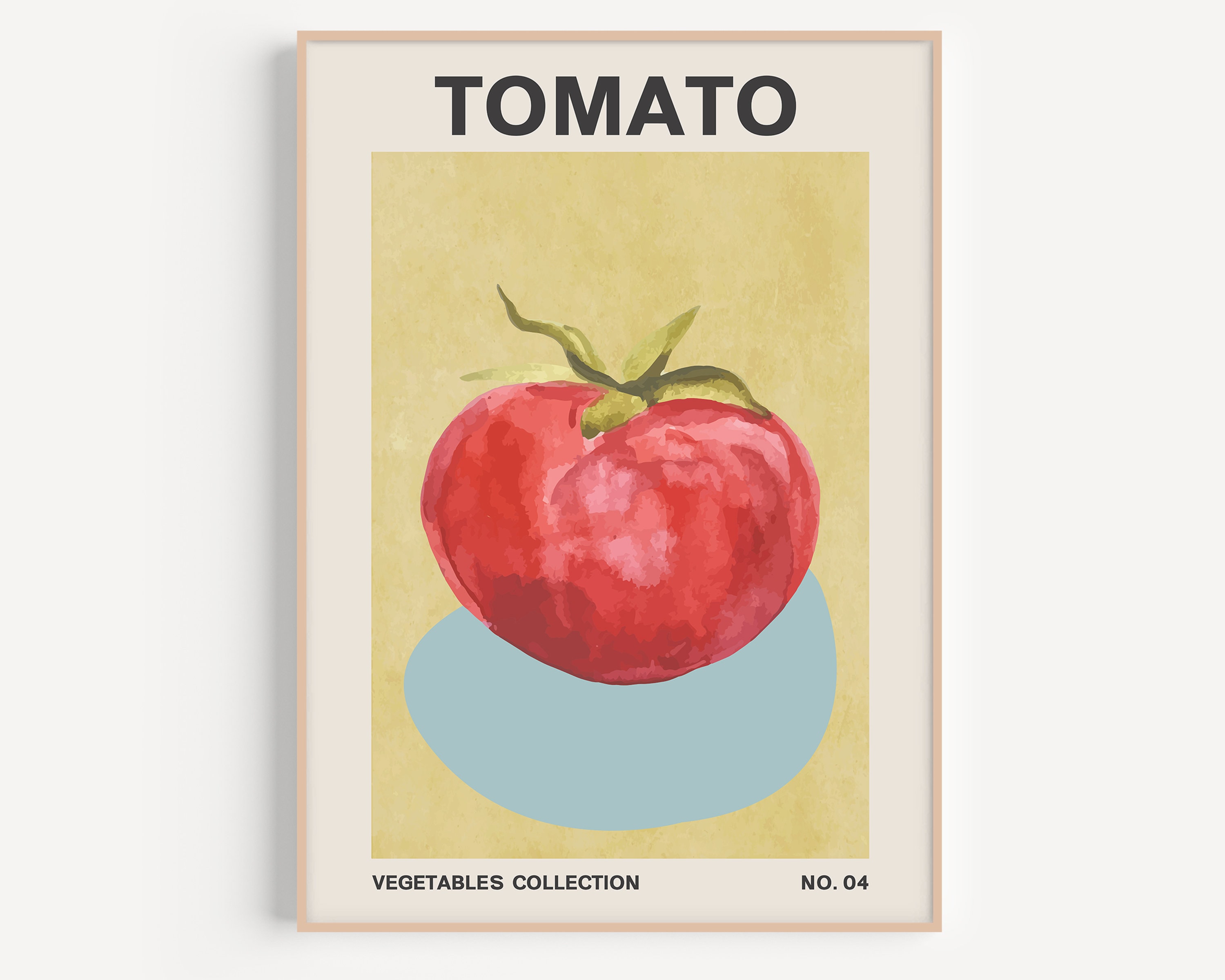 Tomato Poster, Tomato Wall Art, Food Poster, Tomato Print, Kitchen ...
