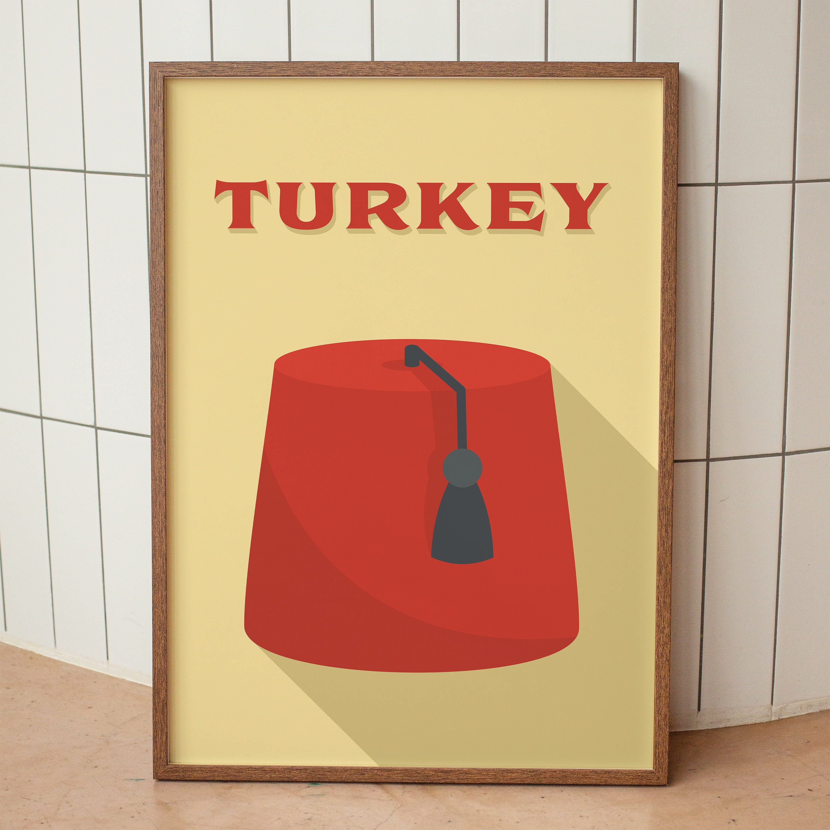 Turkey Travel Poster, Turkey Wall Art, Istanbul Retro Print, Antalya ...