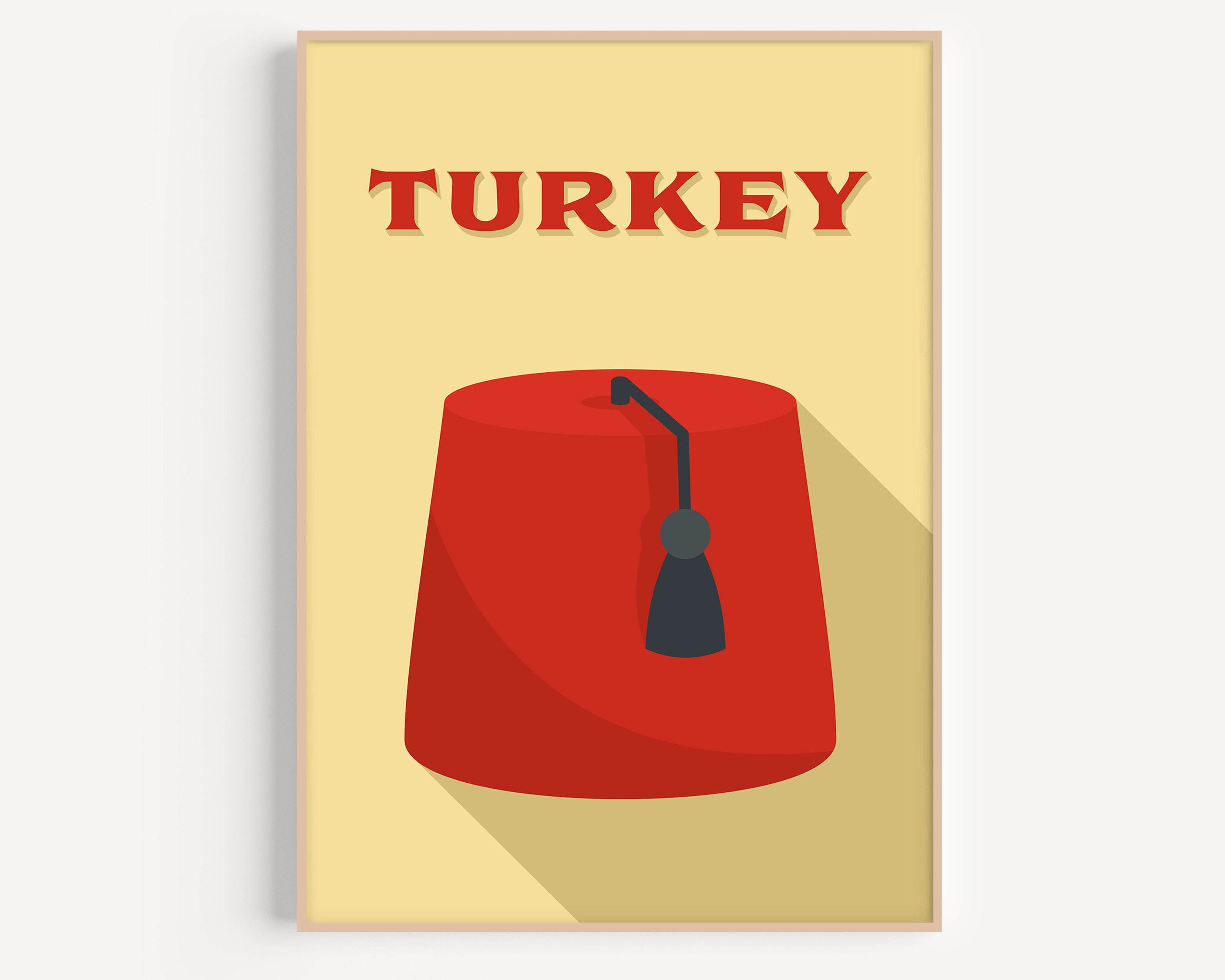 Turkey Travel Poster, Turkey Wall Art, Istanbul Retro Print, Antalya ...
