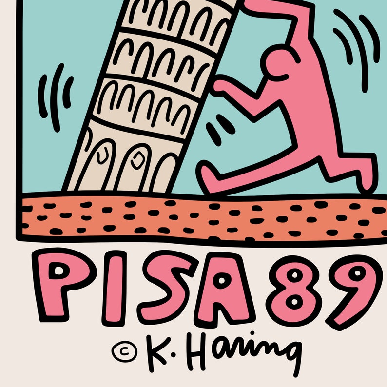Keith Haring Poster, Pisa 89, Exhibition Poster, Keith Haring Pop Art ...